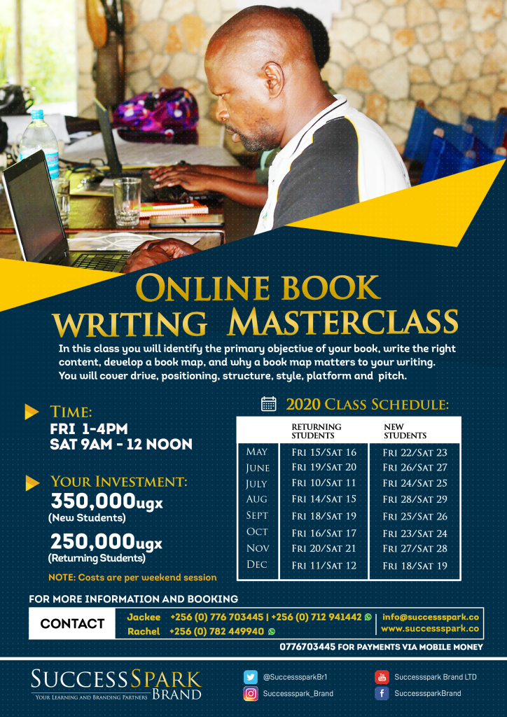 Online book writing masterclass - SuccessSpark Brand